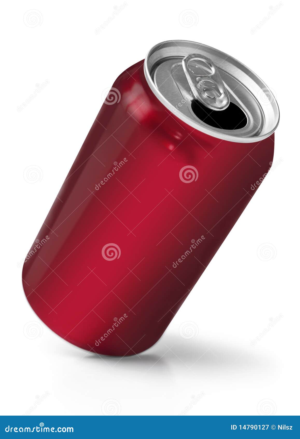 Red soft drink can stock image. Image of liquid, blank - 14790127
