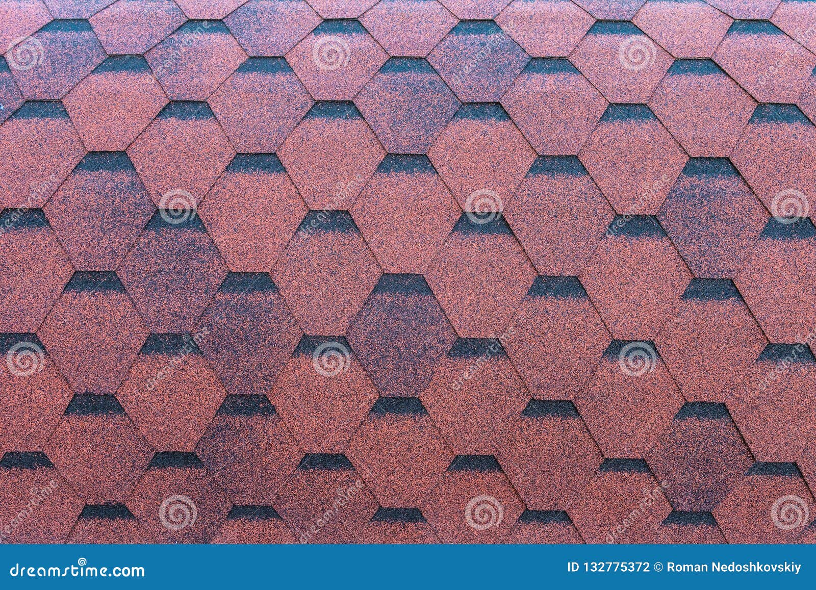 Red soft shingles stock photo. Image of coating, scaled - 132775372
