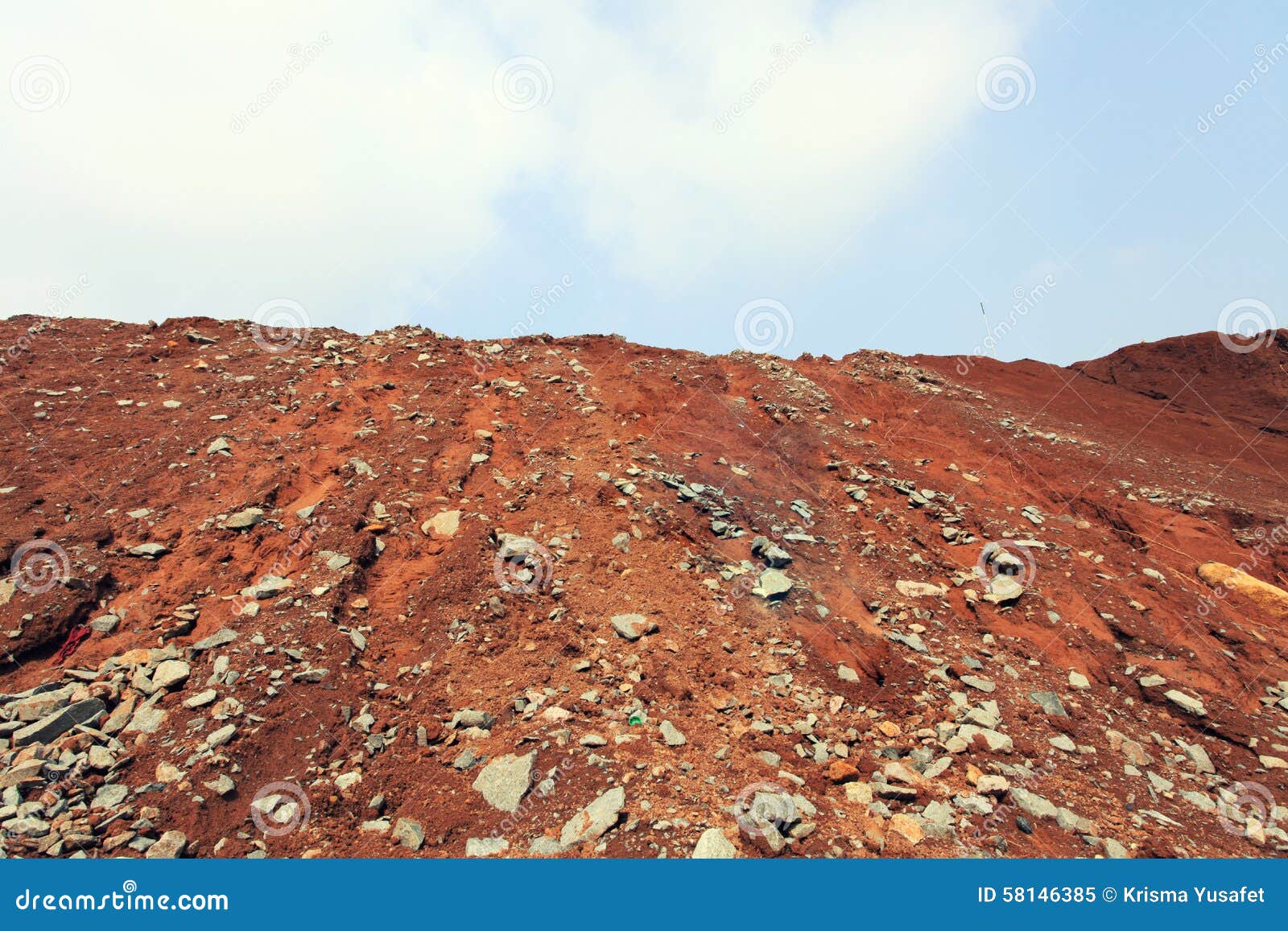 Red Soil Hill stock image. Image of closeup, natural - 58146385