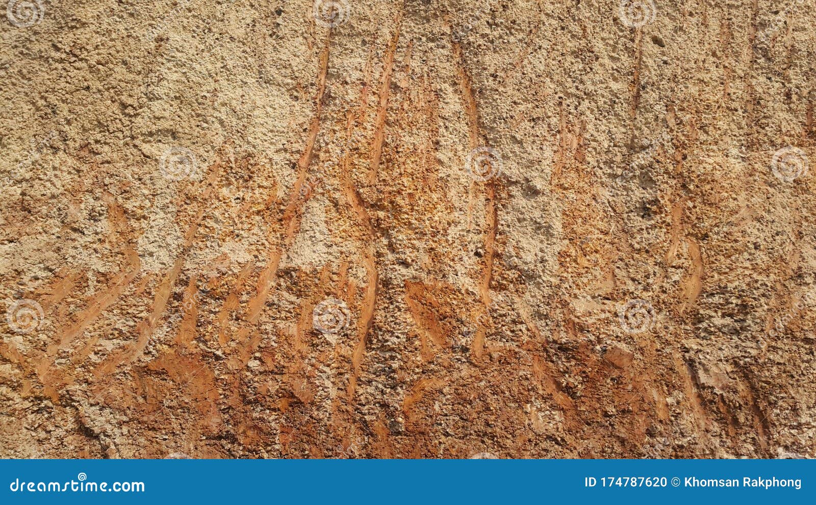 The Red Soil Walls are Created by Digging Stock Photo - Image of ...