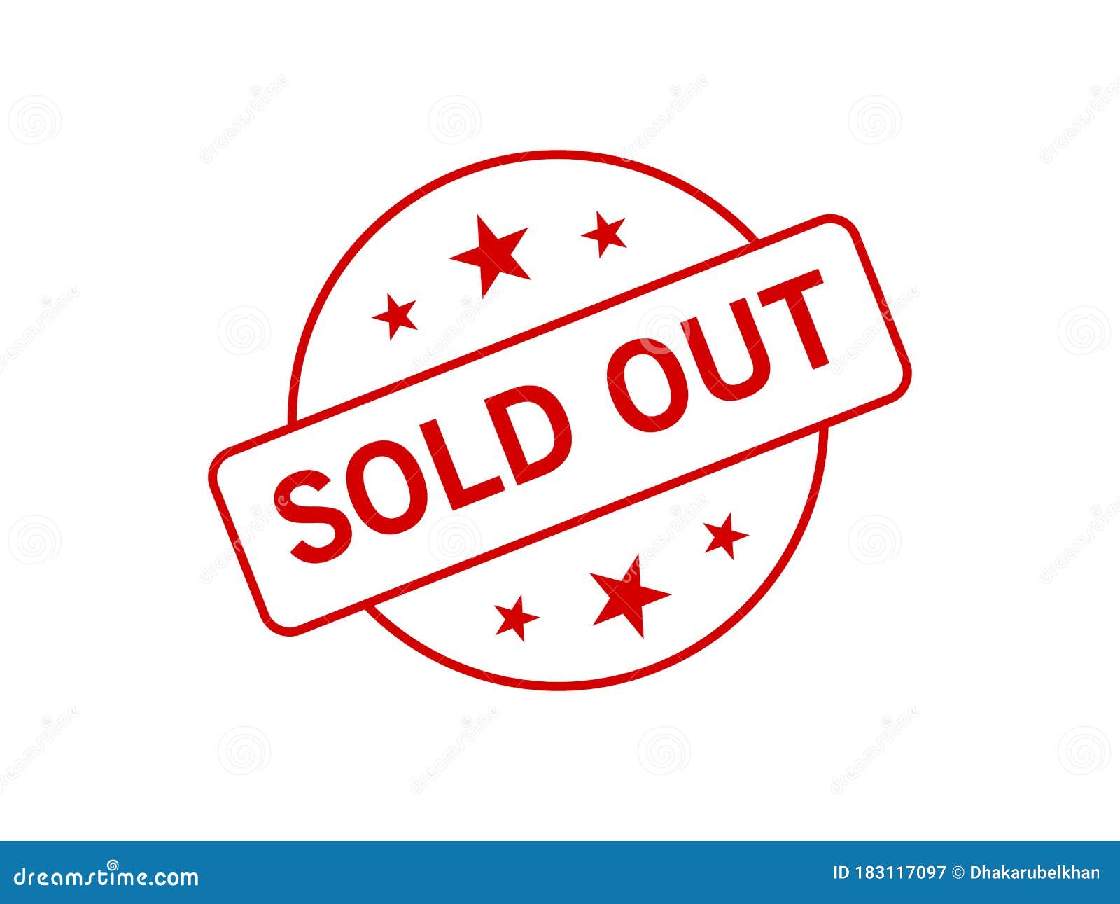 Red Sold Out Stamp Vector Illustration Stock Vector - Illustration of ...