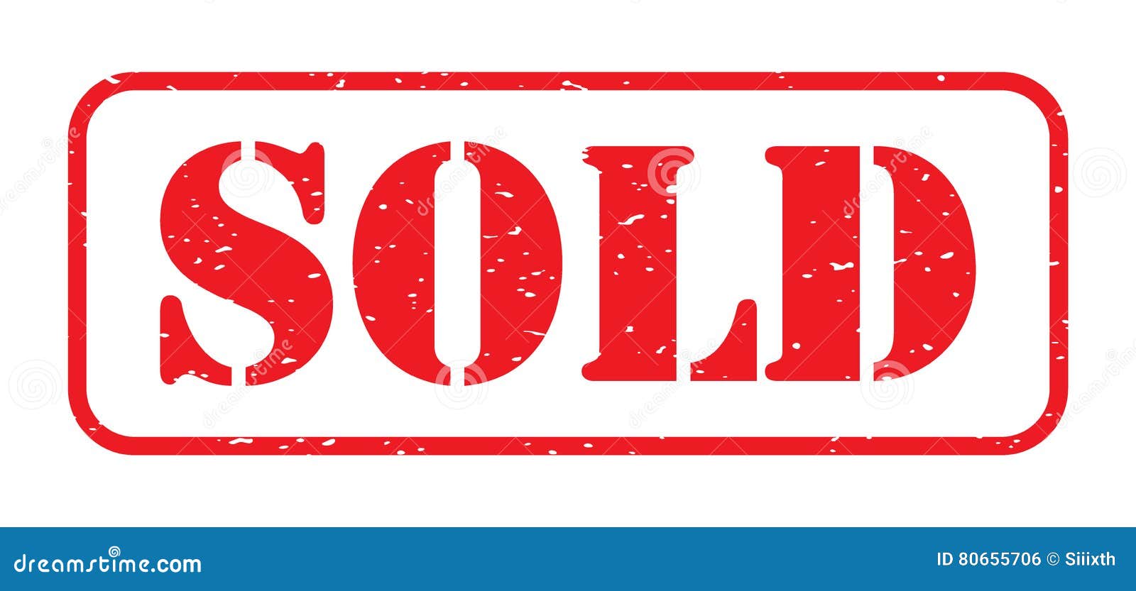 Red sold stamp logo stock vector. Illustration of icon - 80655706