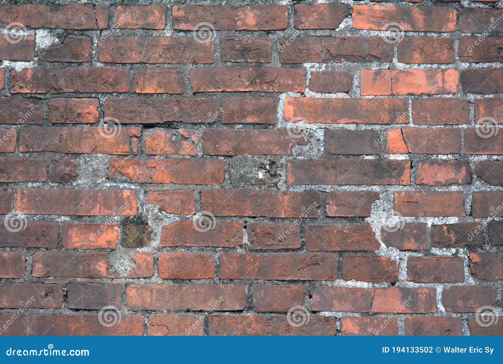 Red Solid Bricks Background during Spanish Era Stock Photo - Image of ...