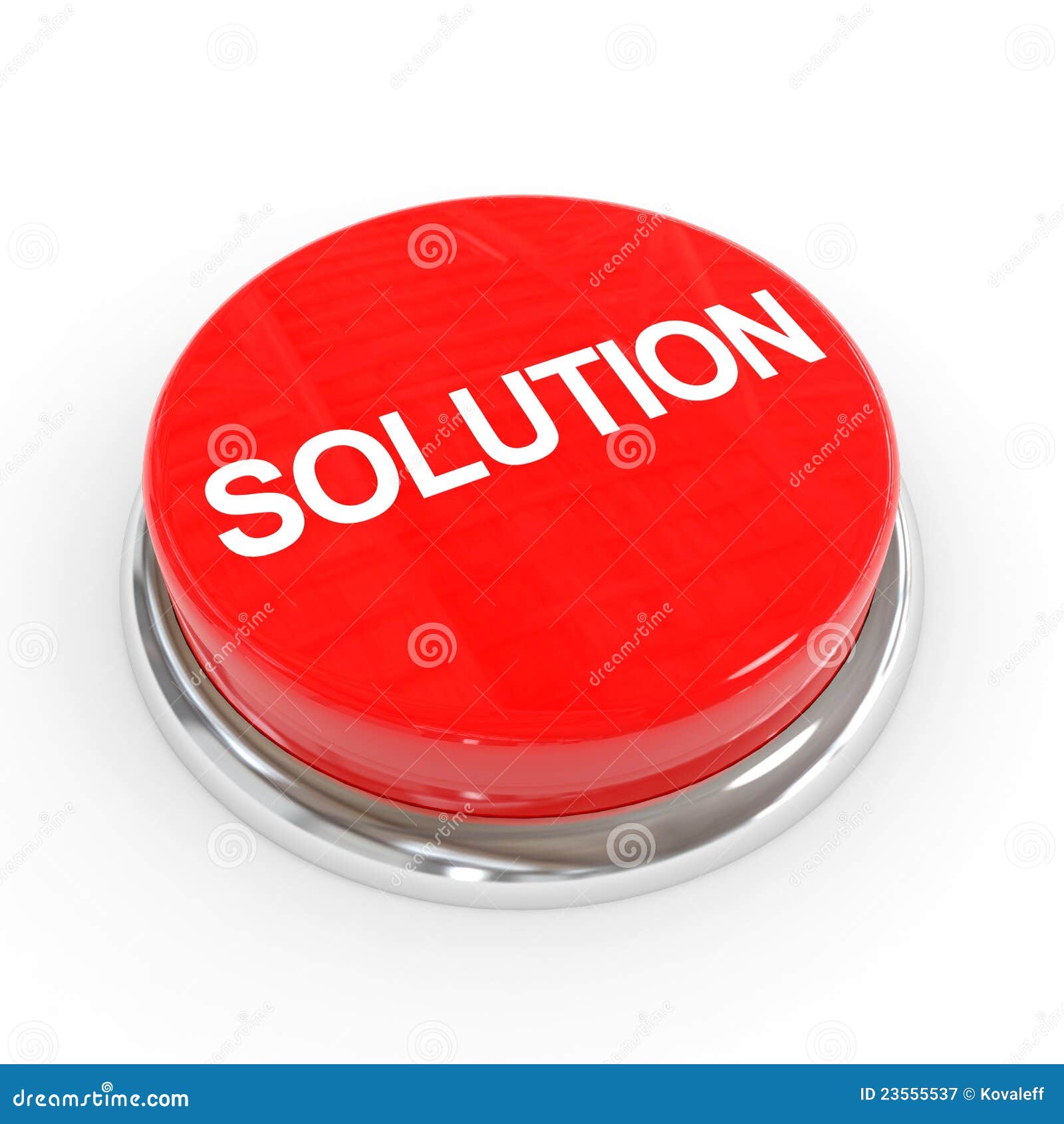 Red solution button. stock illustration. Illustration of system - 23555537