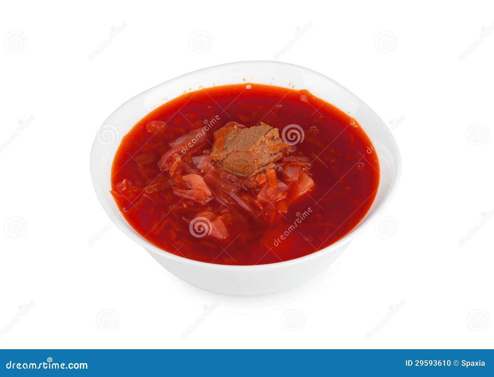 Red soup stock photo. Image of bowl, lunch, russian, cooking - 29593610