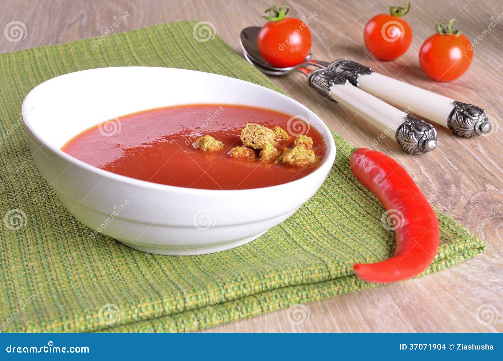 Red soup stock photo. Image of wood, rural, plate, organic - 37071904
