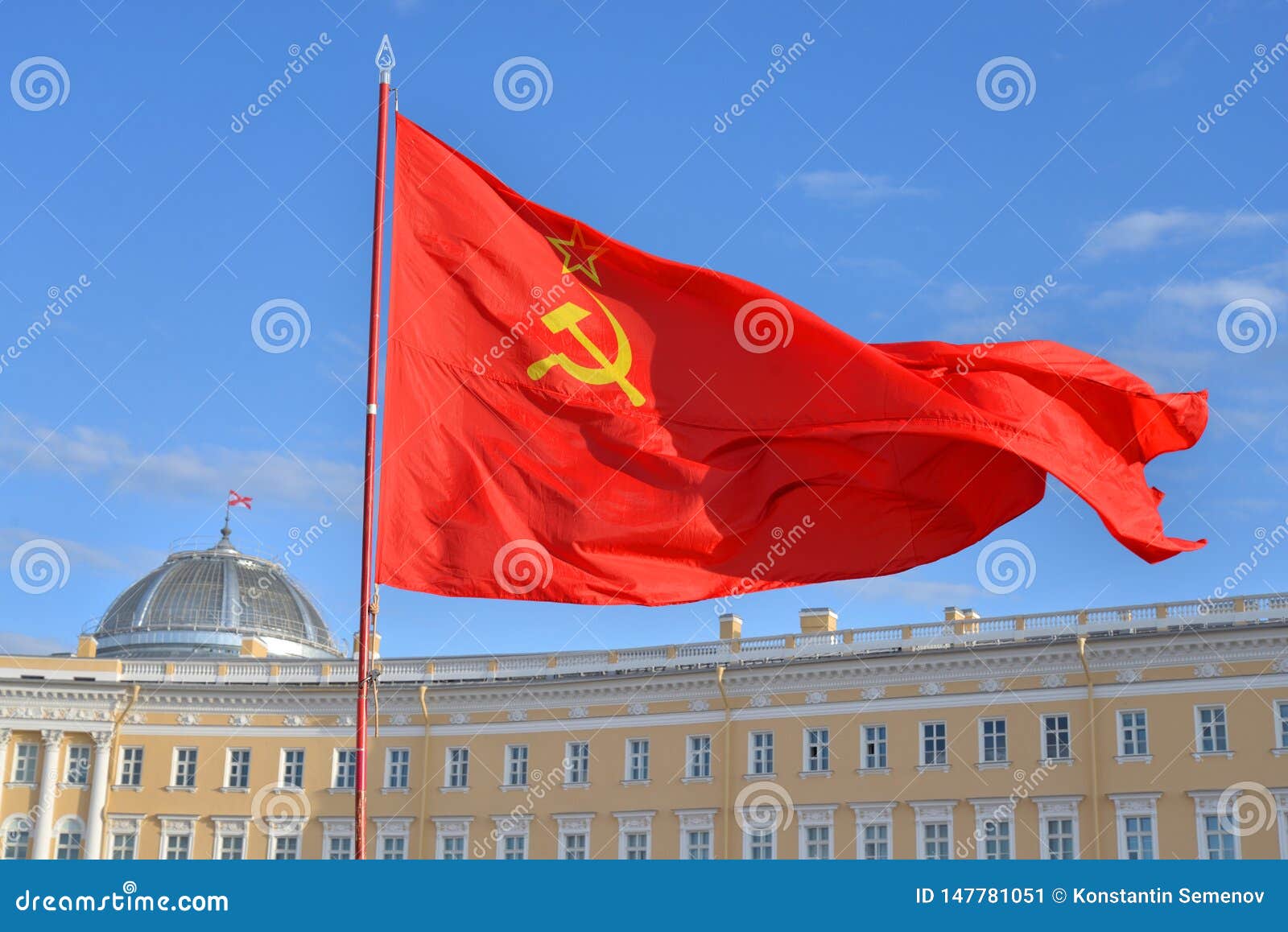 Red soviet flag stock image. Image of communism, history - 147781051