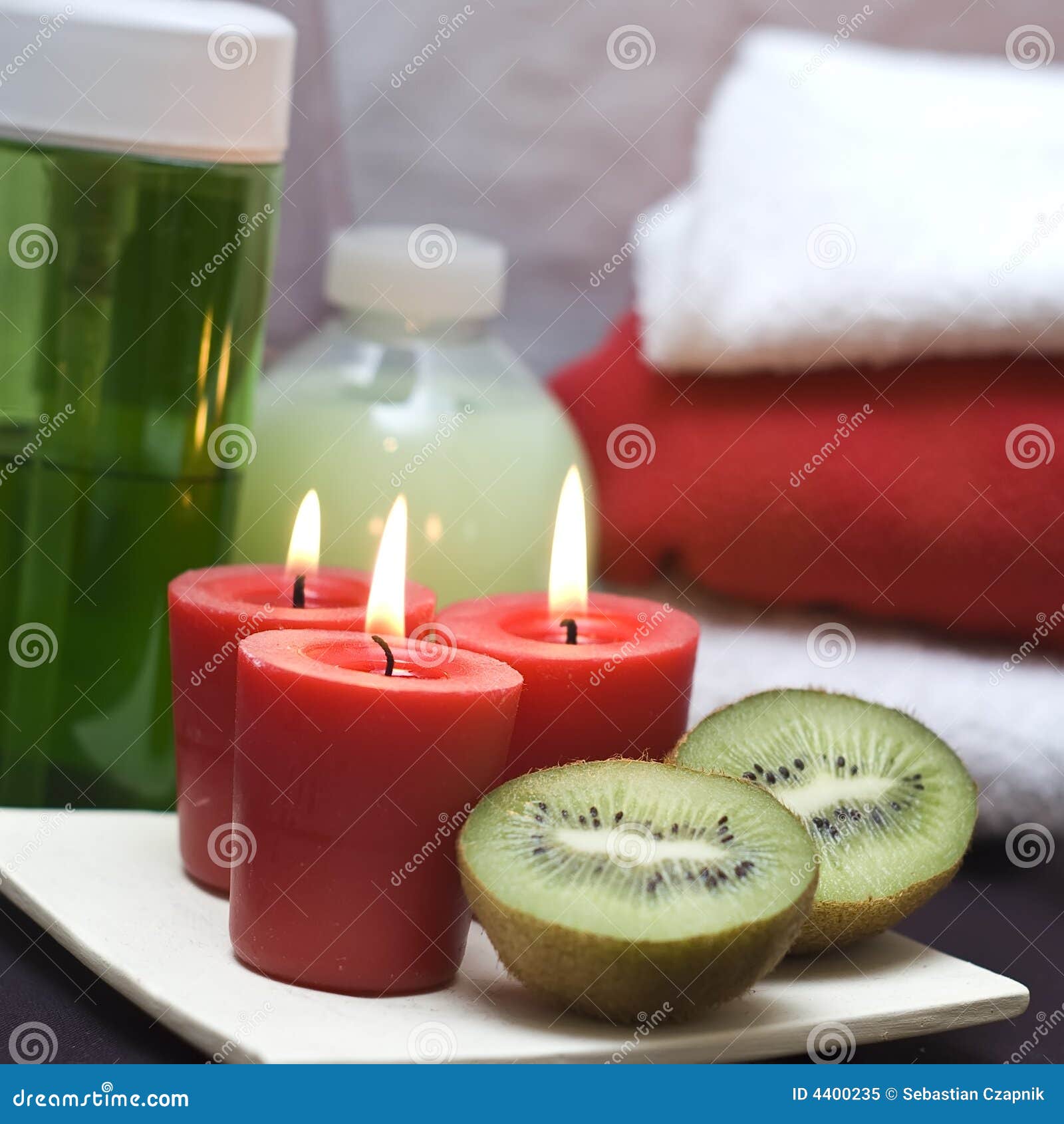 Red spa stock image. Image of color, indulgence, candles - 4400235