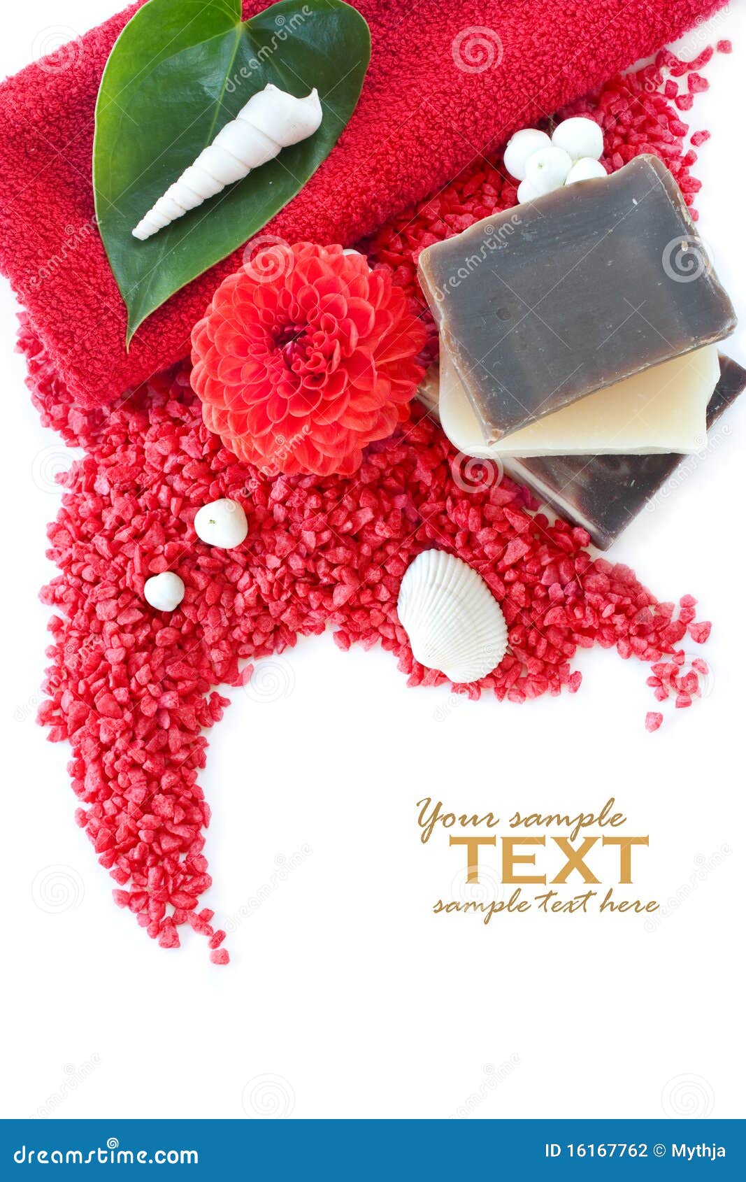 Red spa setting stock photo. Image of natural, organic - 16167762