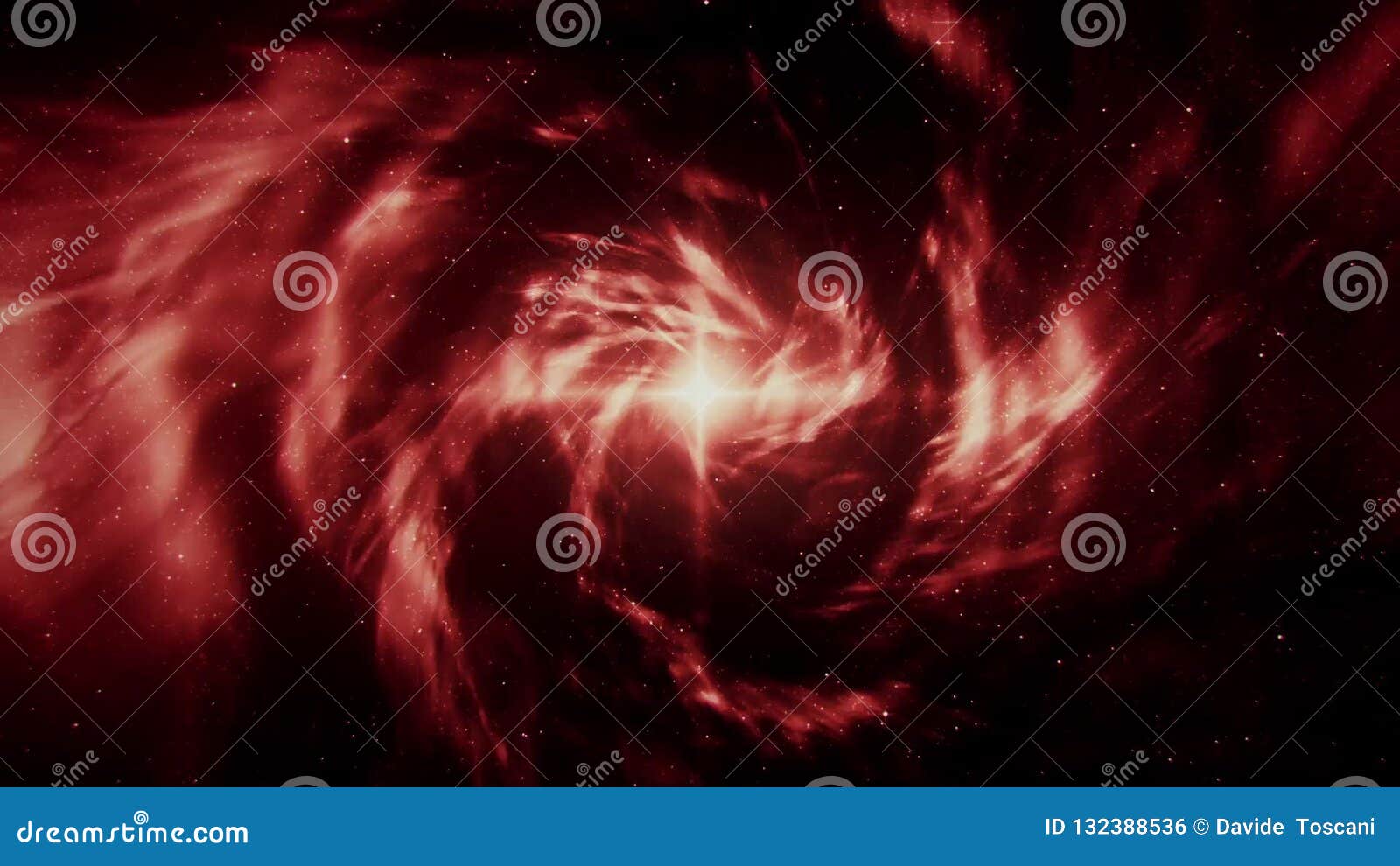 Red Space Vortex with Starfield Loopable Motion Background Stock ...