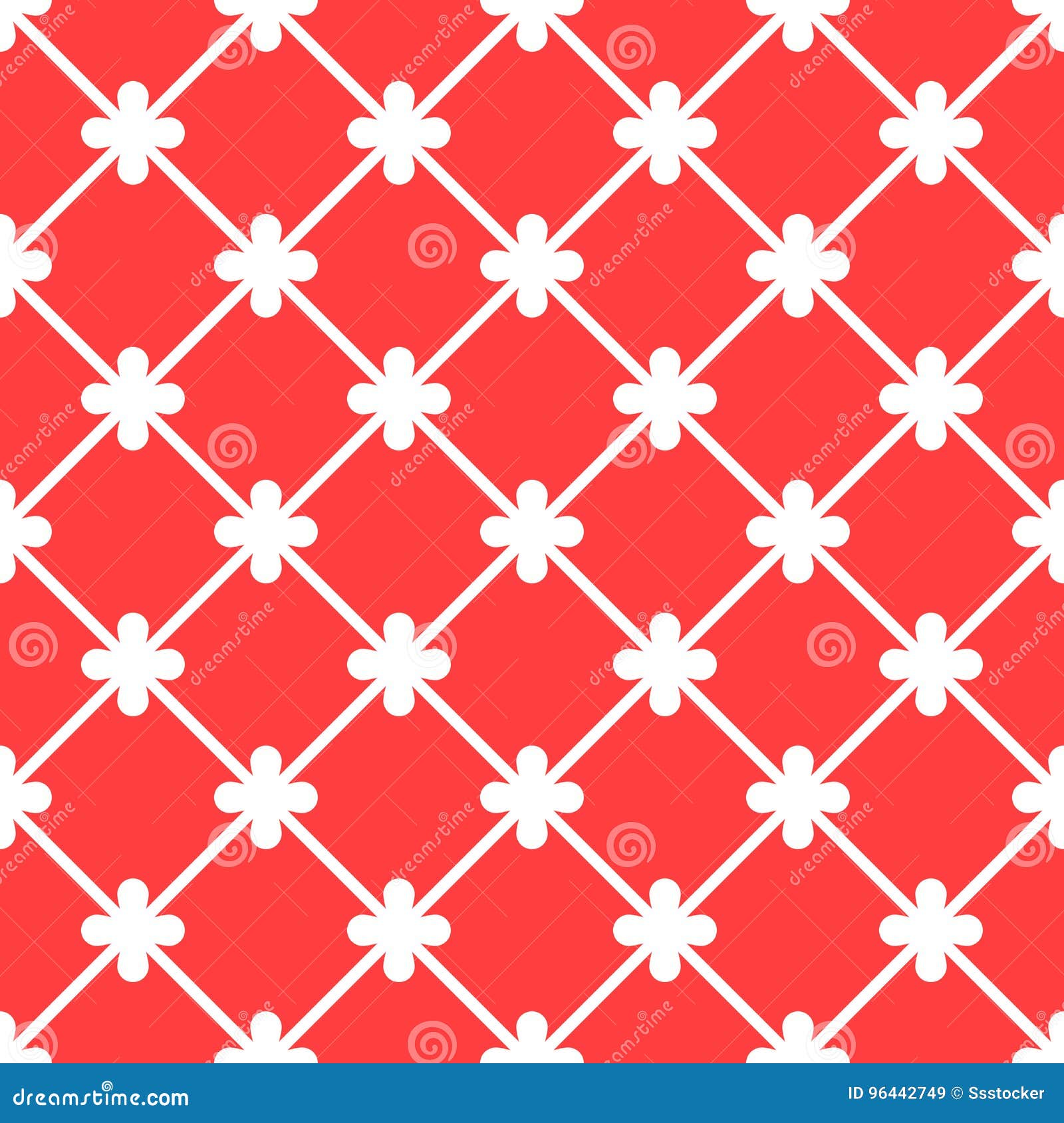 Red Spanish Ornamental Ceramic Tile Stock Vector - Illustration of ...