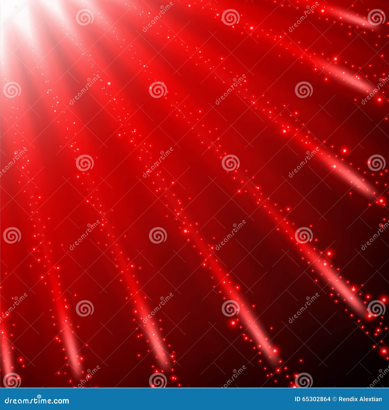 Red Sparkling Falling from the Sky Background Stock Vector ...