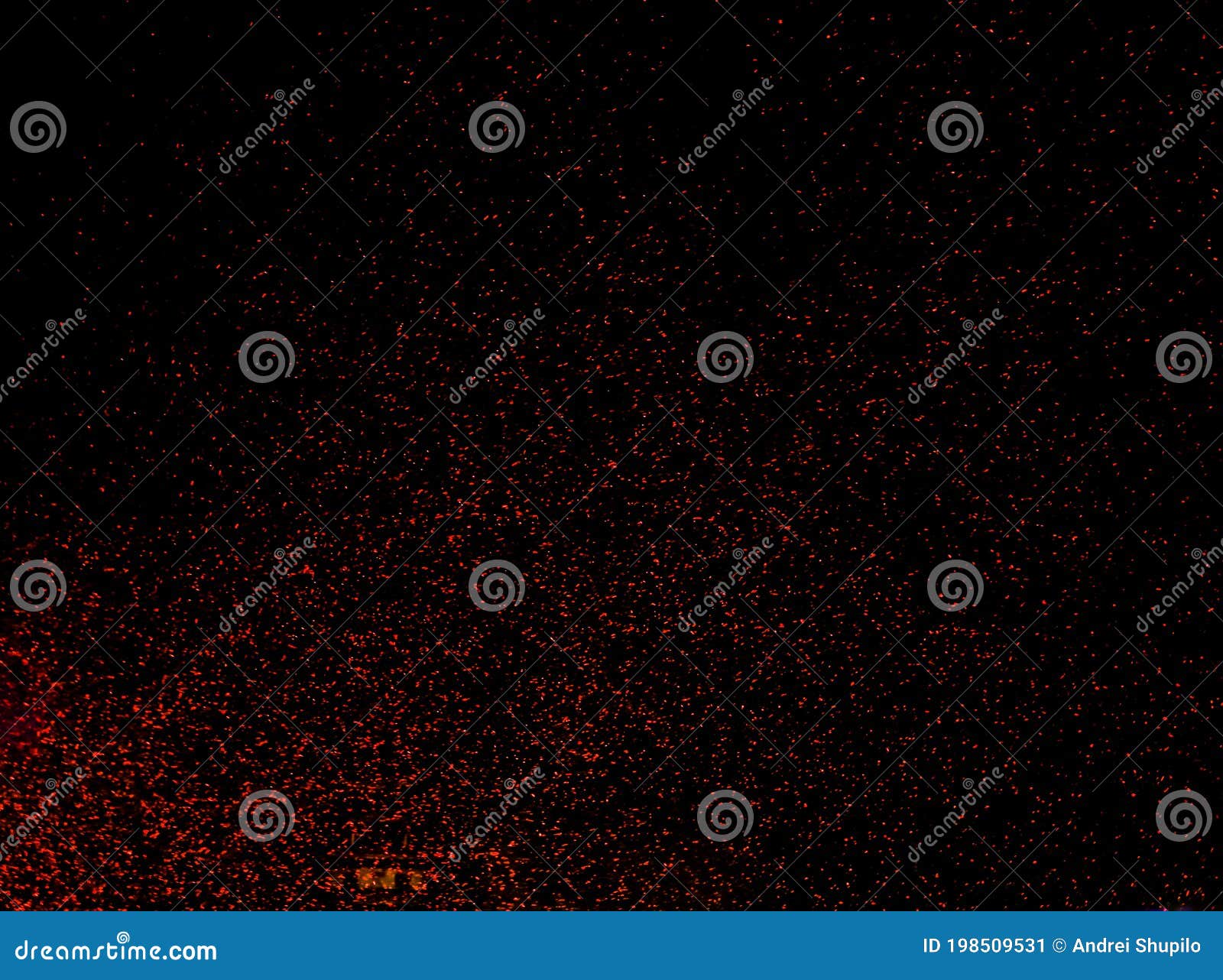 Red Sparks of Fire on a Black Background Stock Image - Image of energy ...