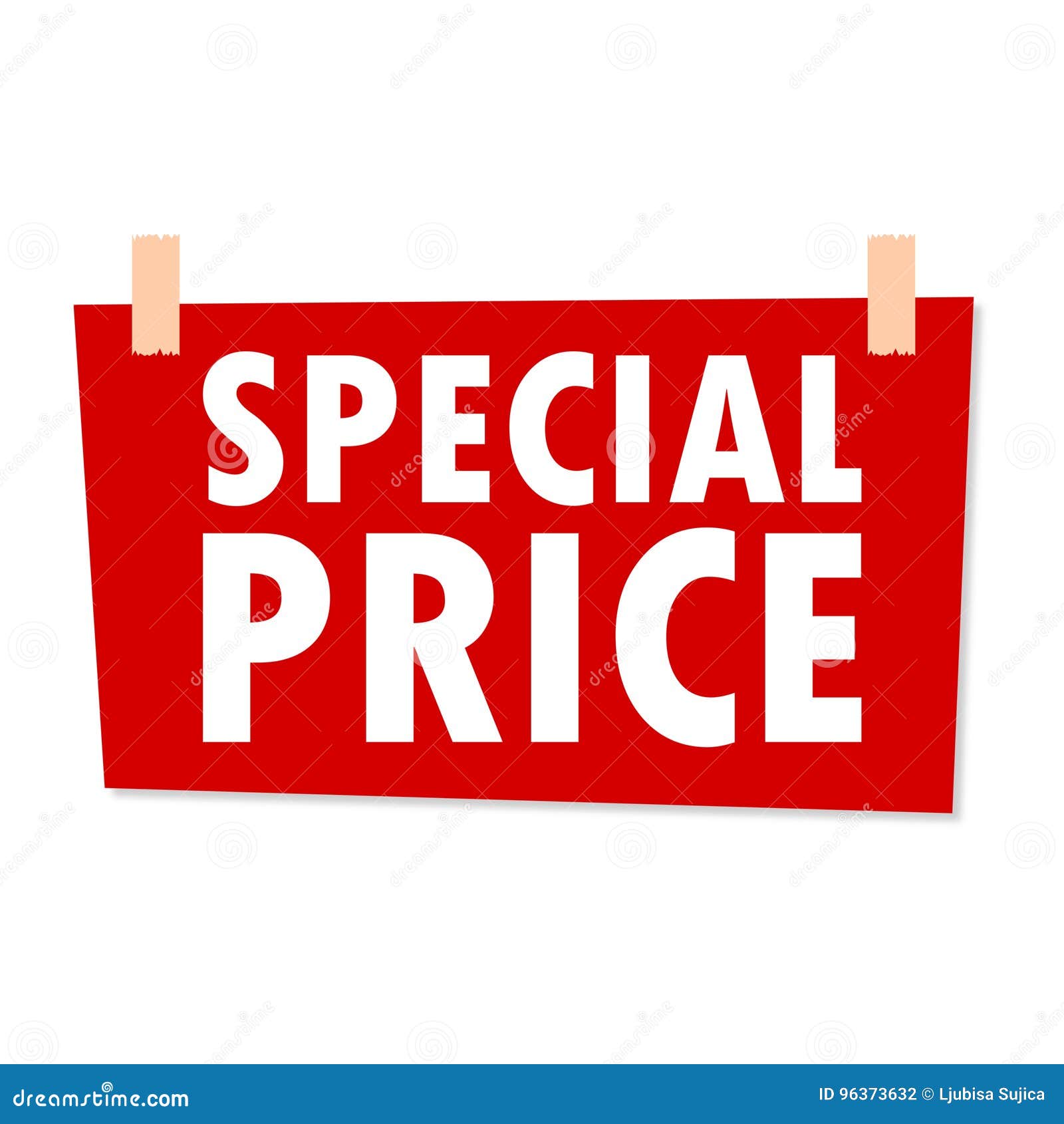 Red Special Price Sign - Vector Illustration Stock Vector ...