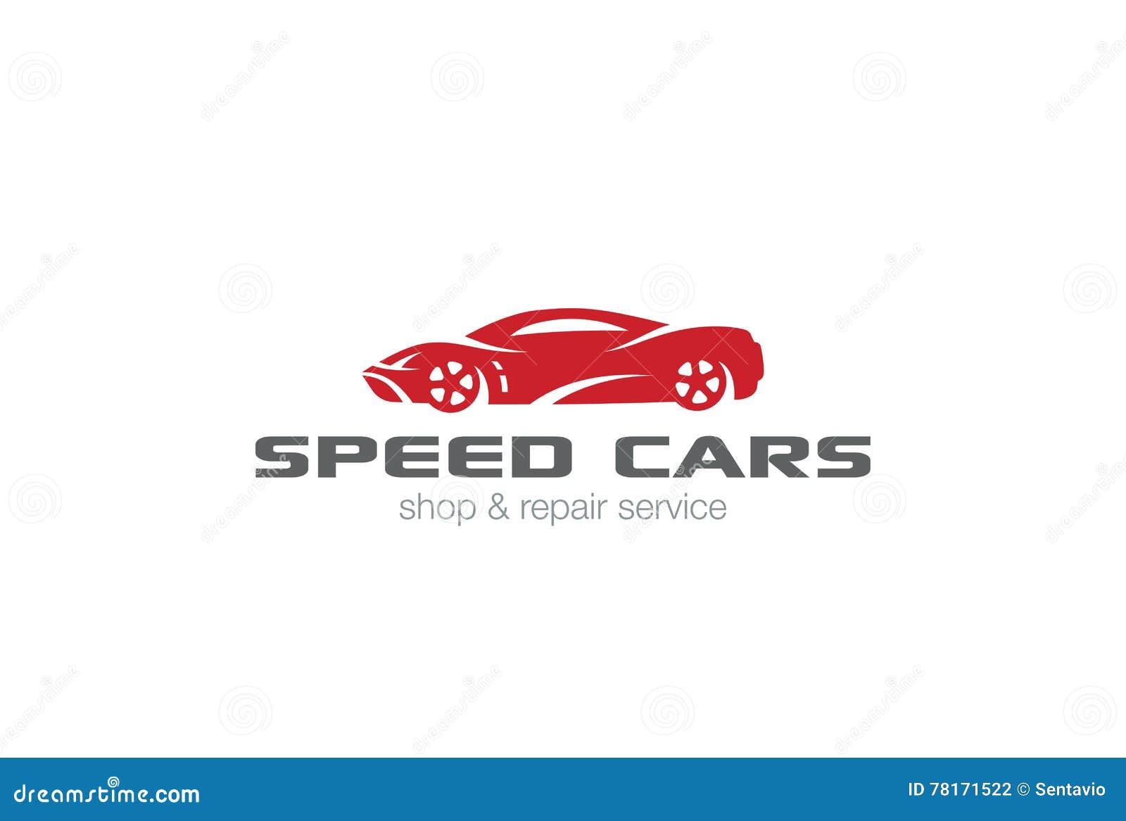 Red Speed Car Logo Design Vector Template. Stock Vector - Illustration ...