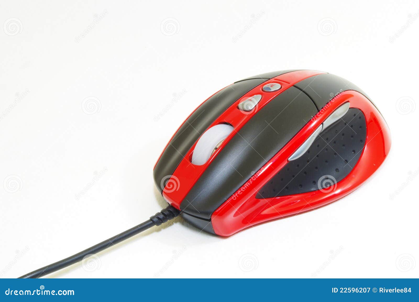 Red speedmouse stock image. Image of fingers, computer - 22596207