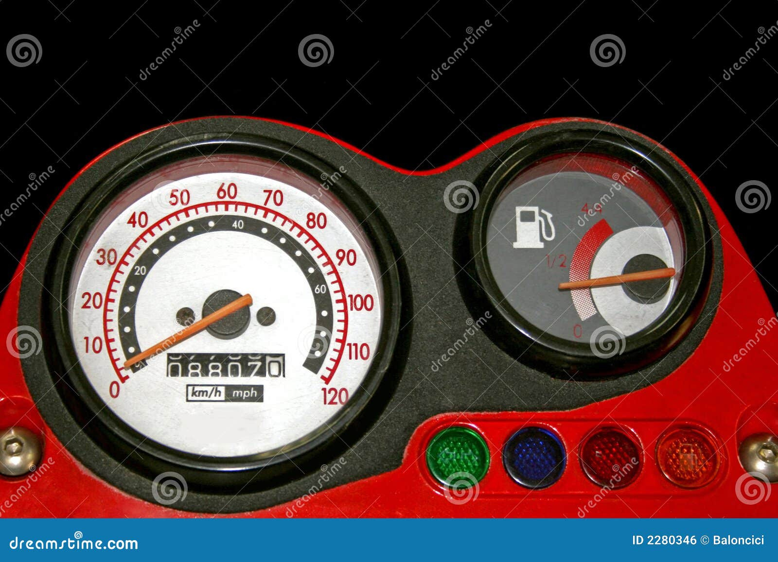 Red speedometer stock photo. Image of dial, design, engine - 2280346