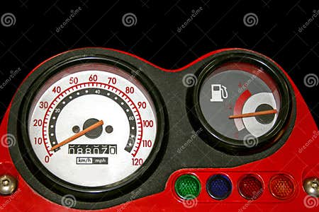 Red speedometer stock photo. Image of dial, design, engine - 2280346