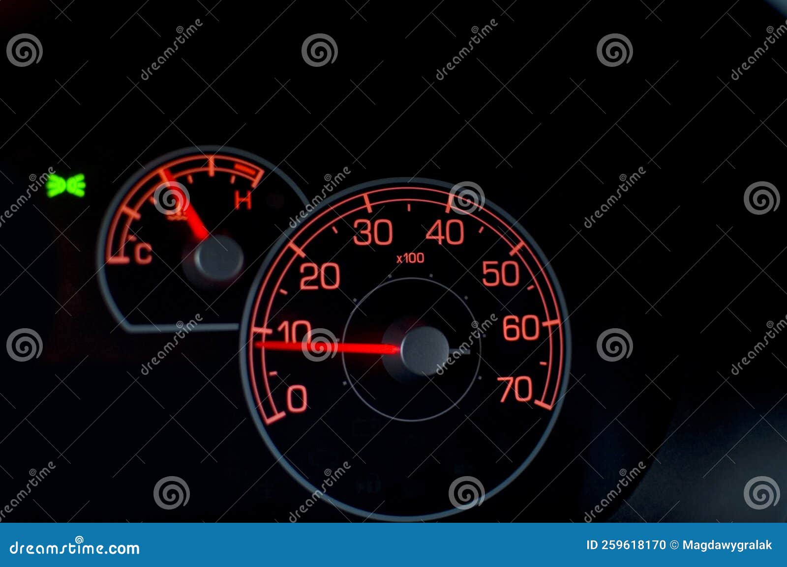 Red speedometer close up stock photo. Image of crazy - 259618170