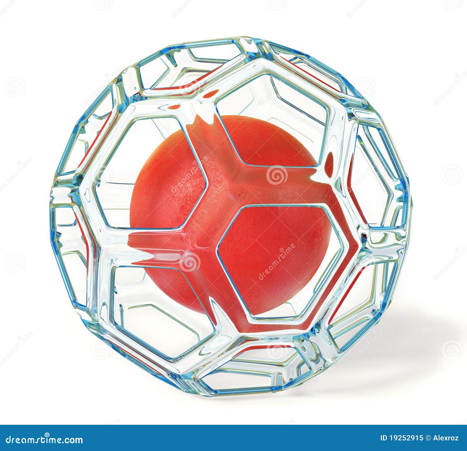 Red sphere stock illustration. Illustration of physic - 19252915
