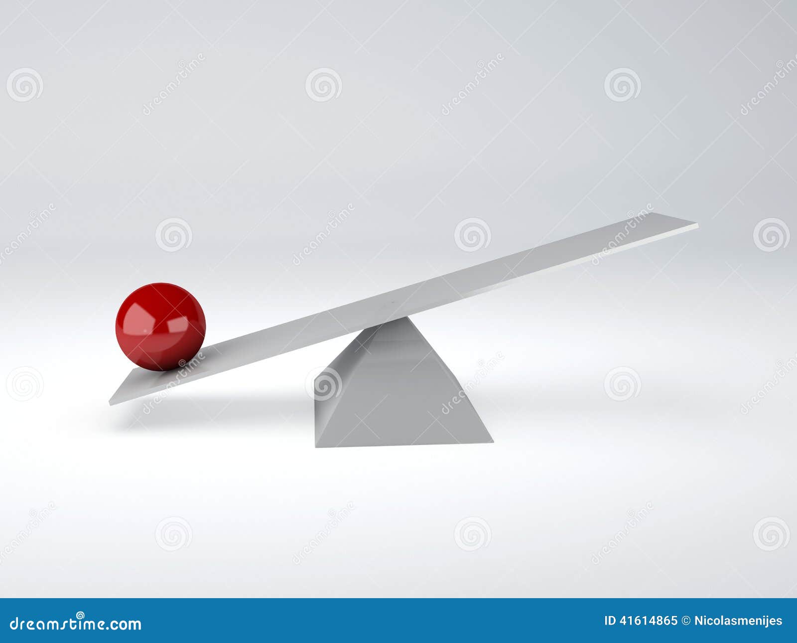 Red Sphere. Balance Concept Stock Illustration - Illustration of stack ...