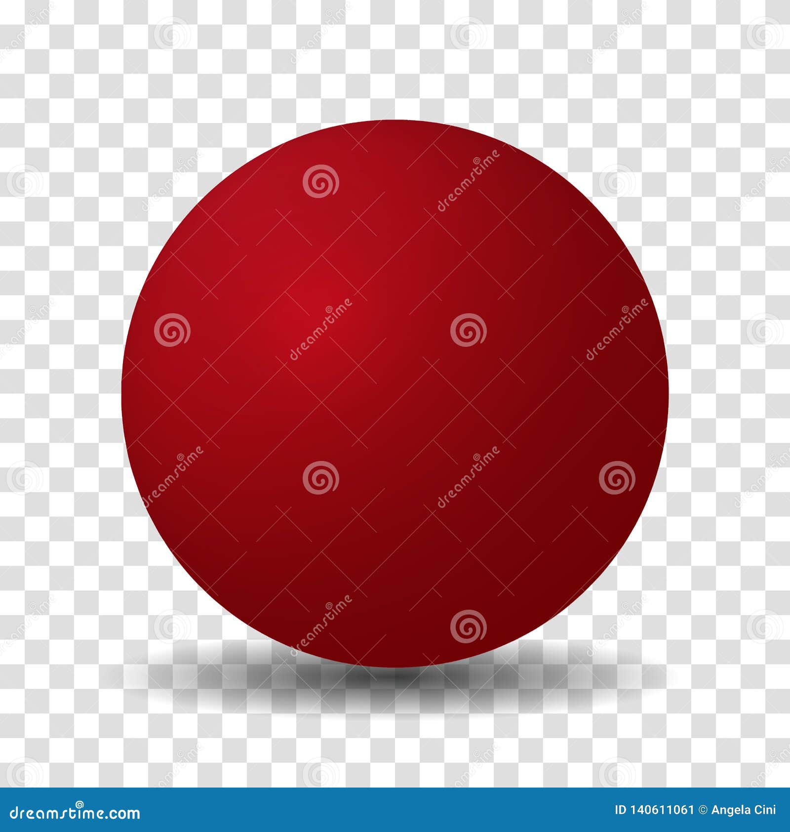Red Sphere Ball stock vector. Illustration of isolated - 140611061