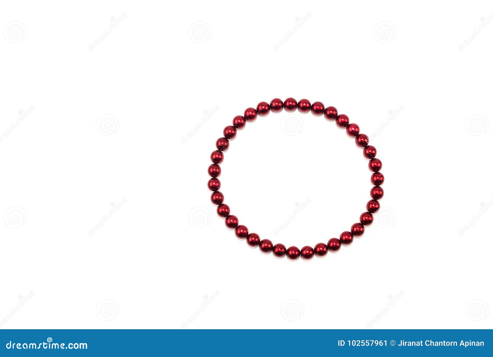 Red Sphere Magnetic in Loop Shape on the White Background Stock Image ...