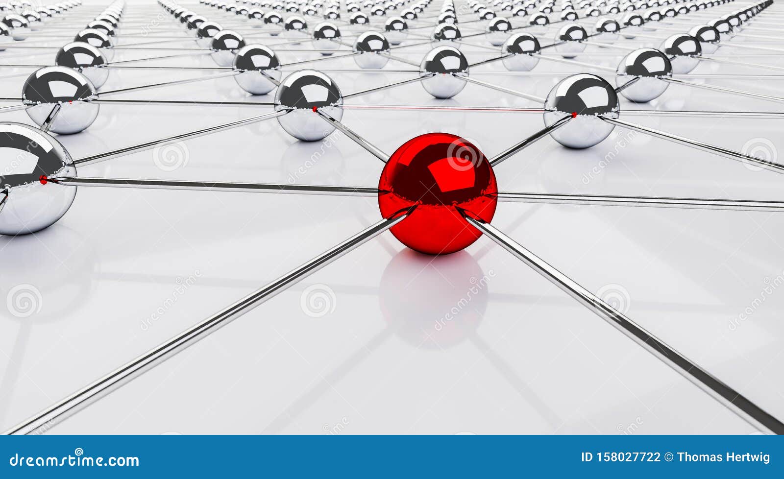 Red Sphere Network Structure. Connection Abstract Design Stock Photo ...