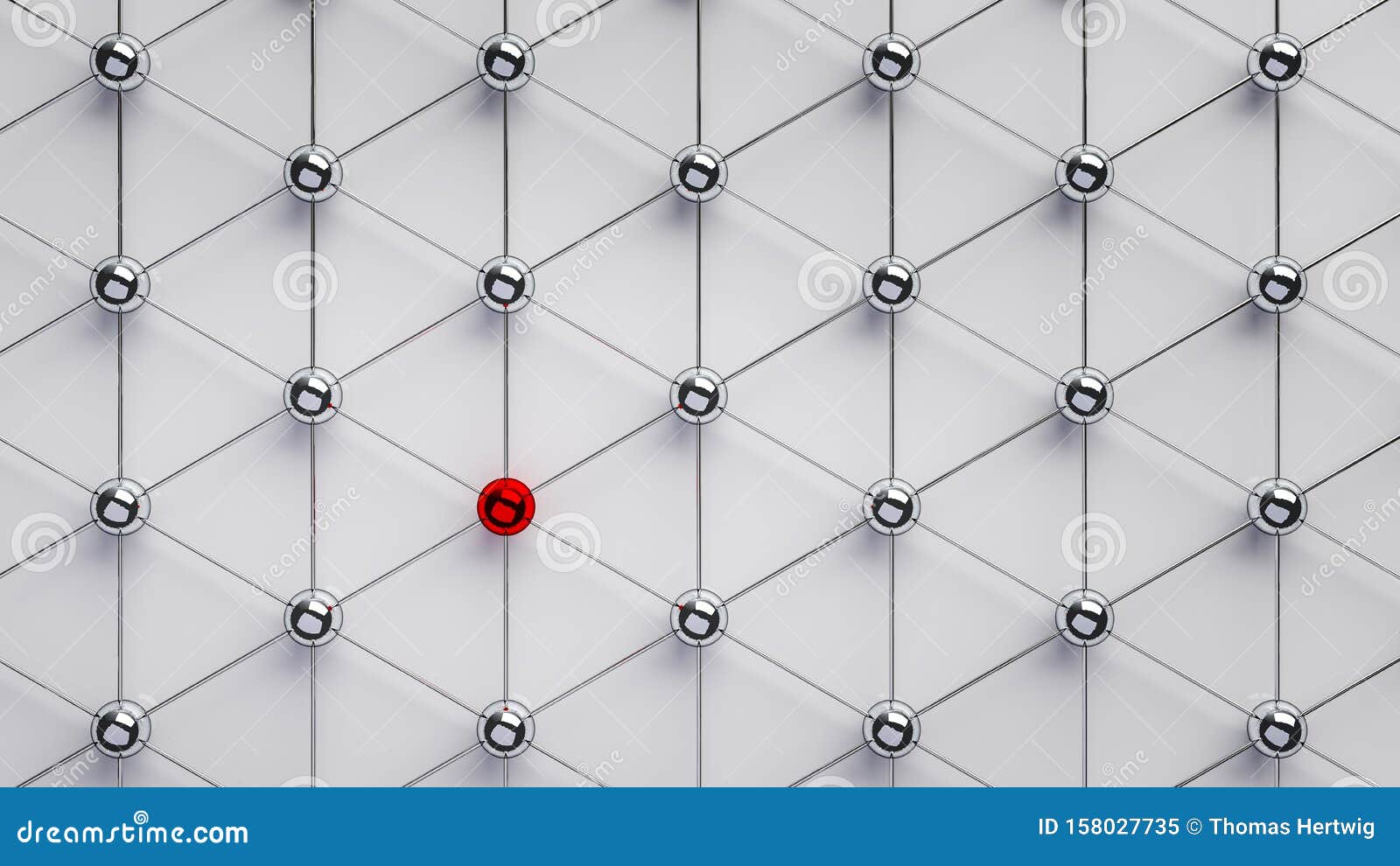 Red Sphere Network Structure. Connection Abstract Design Stock Image ...
