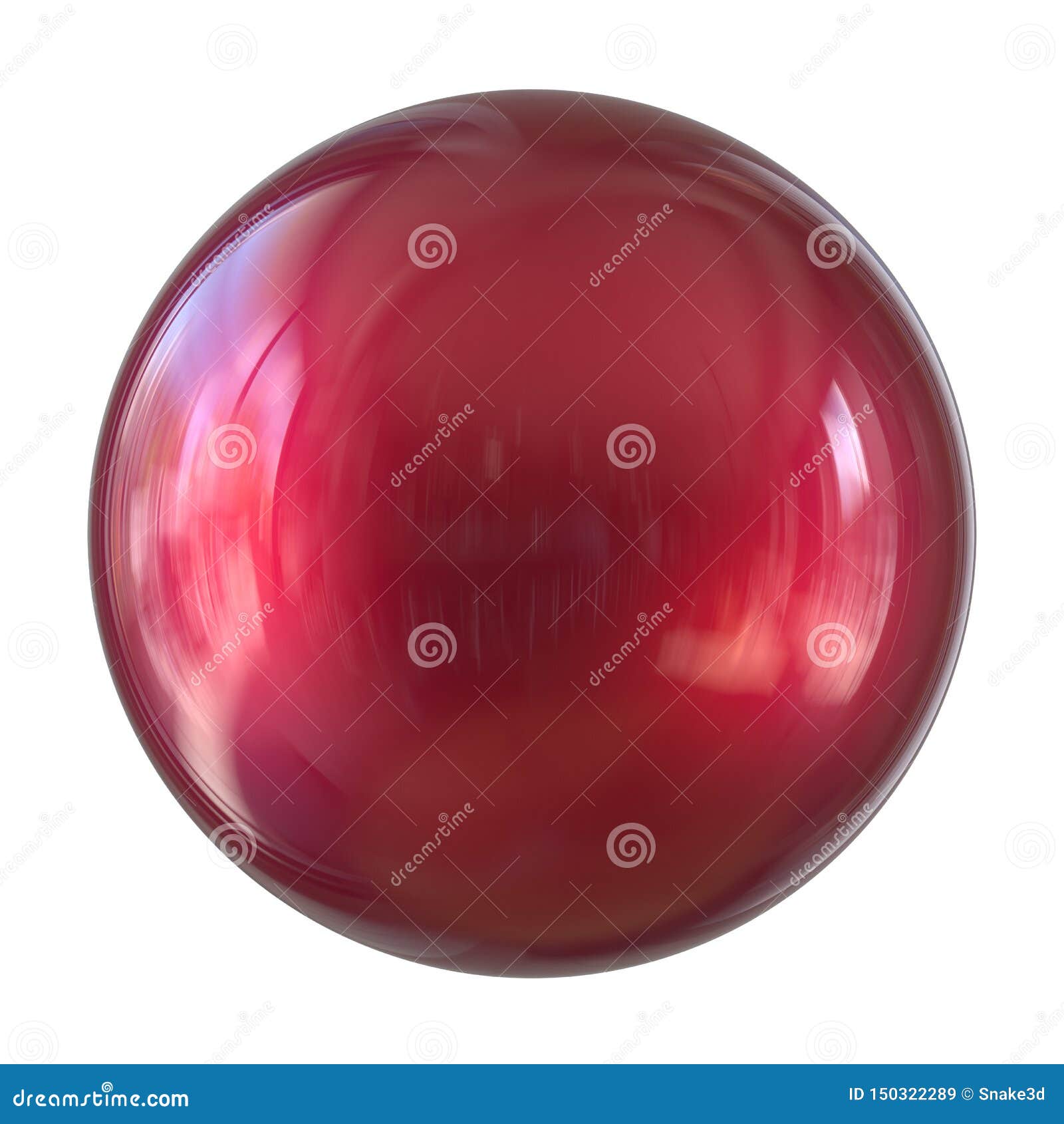 Red Sphere Round Button Basic Ball Circle Geometric Shape Stock ...