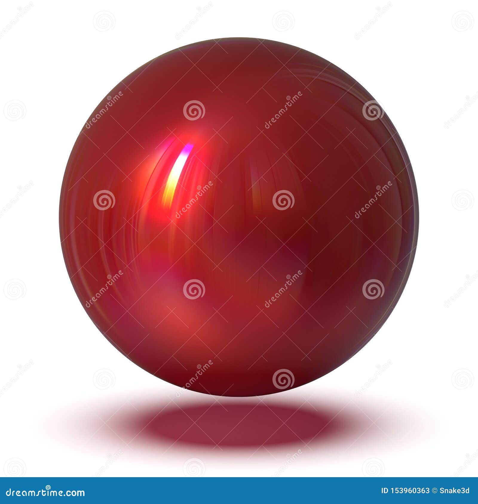 Red Sphere Round Button Basic Ball Circle Geometric Shape Stock ...