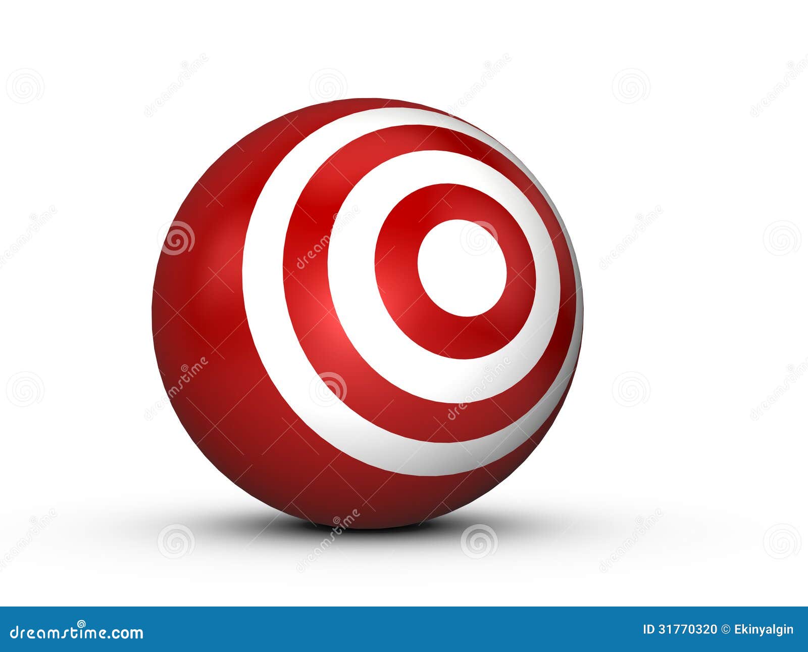 Red Sphere Target stock illustration. Illustration of object - 31770320
