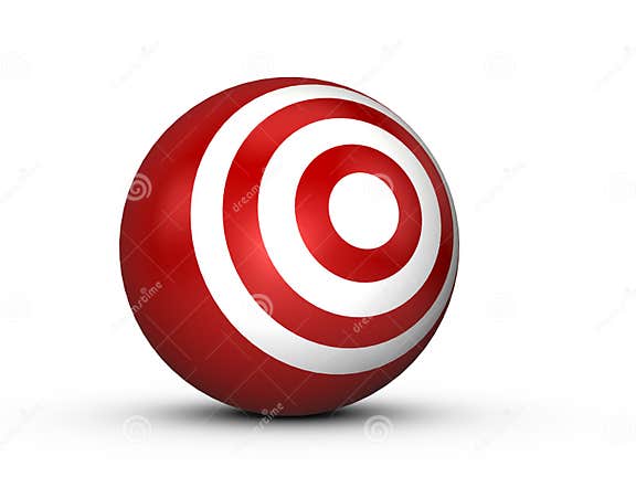 Red Sphere Target stock illustration. Illustration of object - 31770320