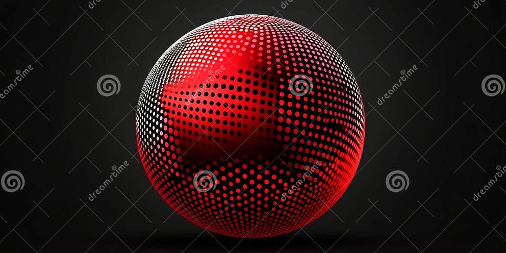 Red Spherical Carbon Textures with Deep, Glossy Tones. Vibrant Patterns ...
