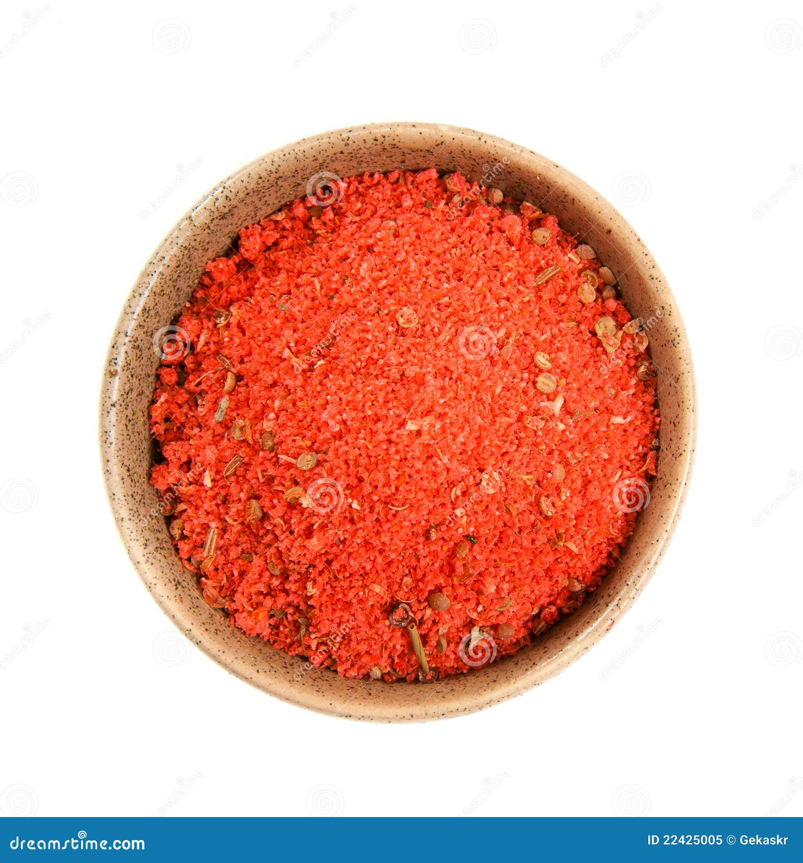 Red Spices in a Ceramic Bowl Stock Image - Image of exotic, paprika ...