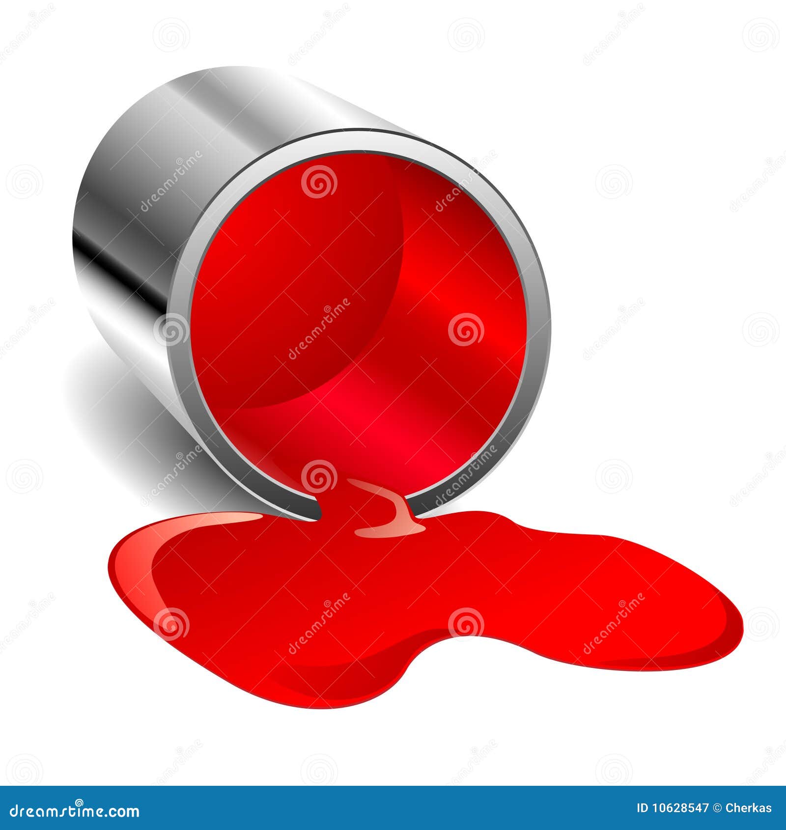 Red spilled paint stock vector. Illustration of color - 10628547