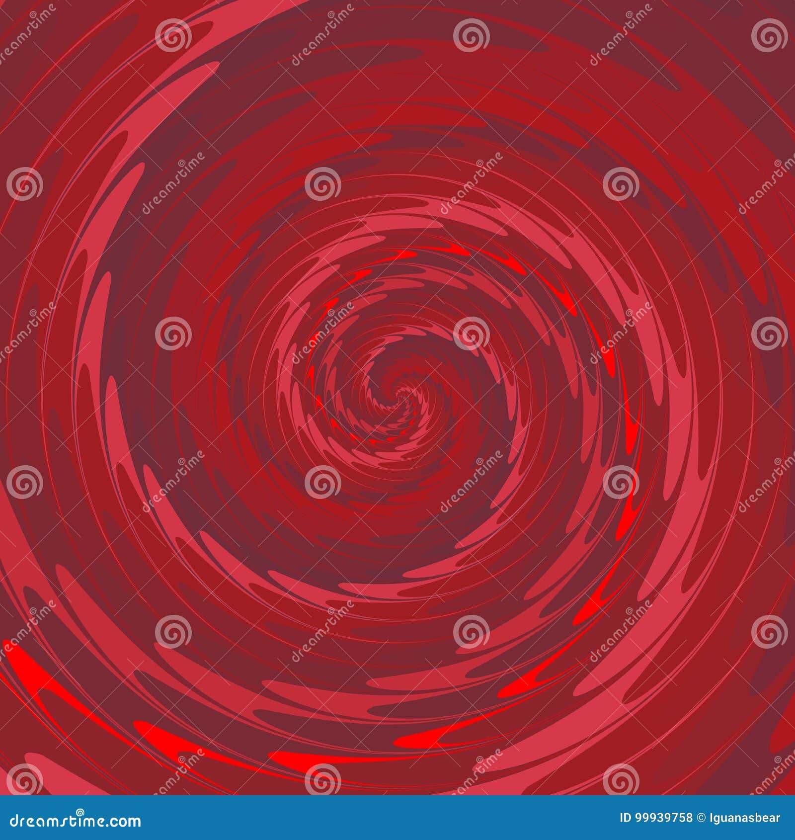 Red Spiral Pattern - Digitally Rendered Background Stock Illustration ...