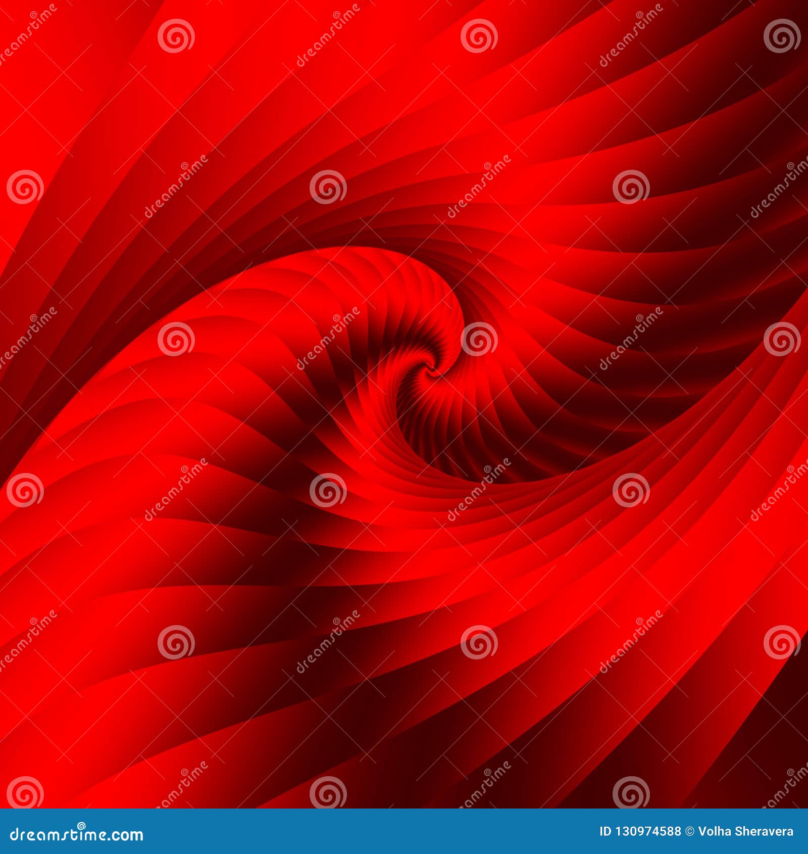 Red Spiral Element. Beautiful Abstract Background. Stock Illustration ...