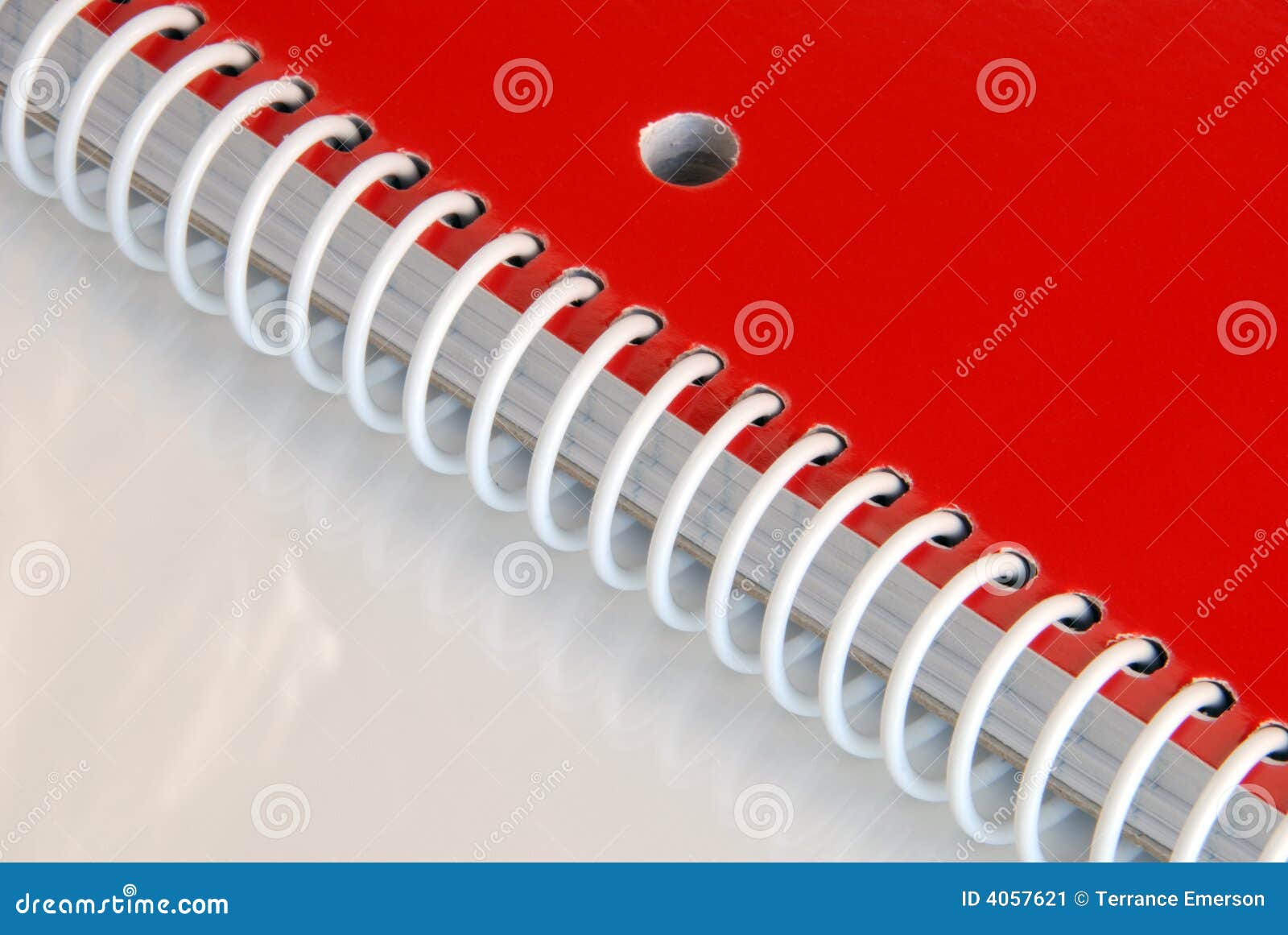Red Spiral Notebook stock image. Image of writing, homework - 4057621