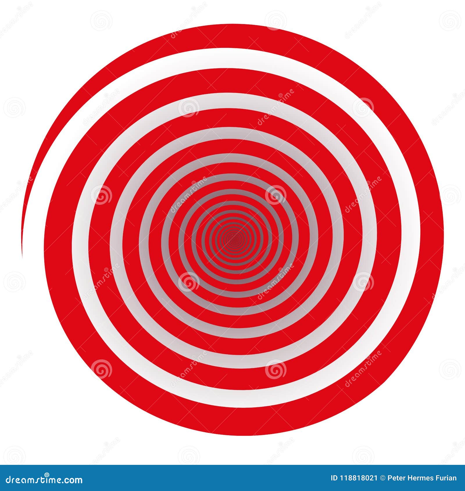 Red Spiral White Background Stock Vector - Illustration of mandala ...