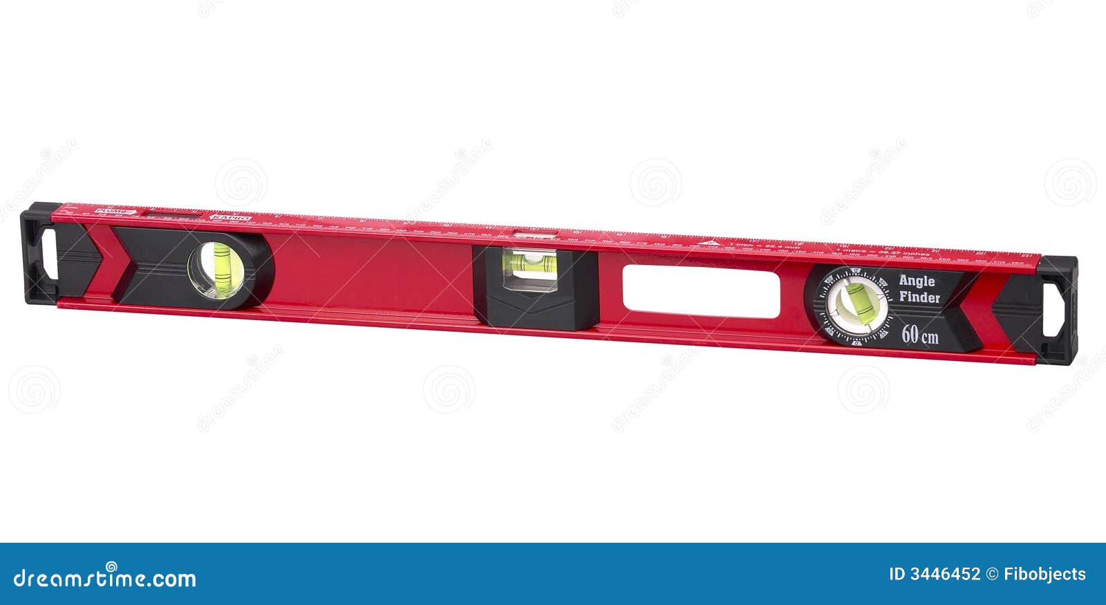 Red Spirit Level stock photo. Image of track, engineering - 3446452