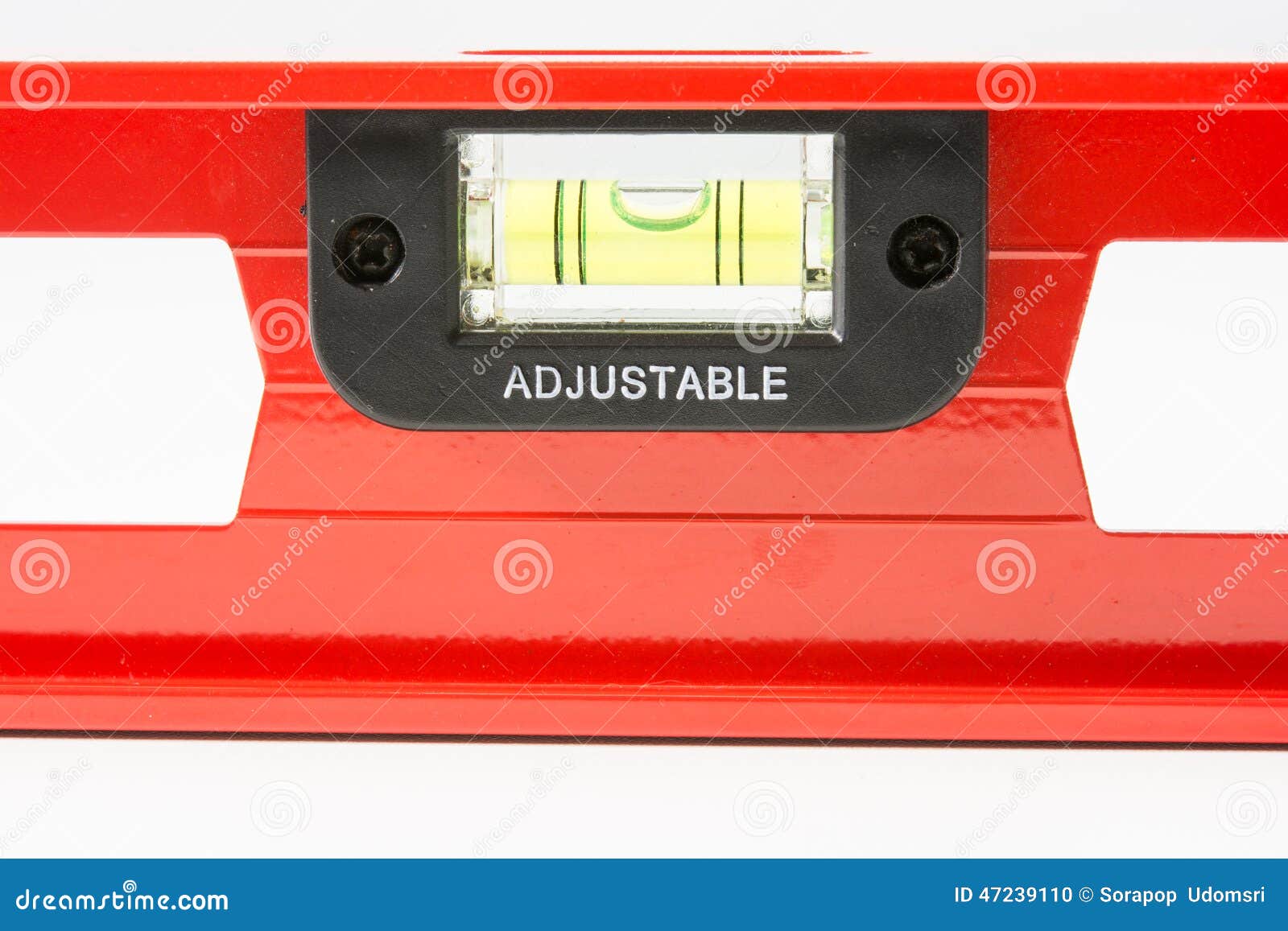 Red spirit level isolated stock photo. Image of accuracy - 47239110