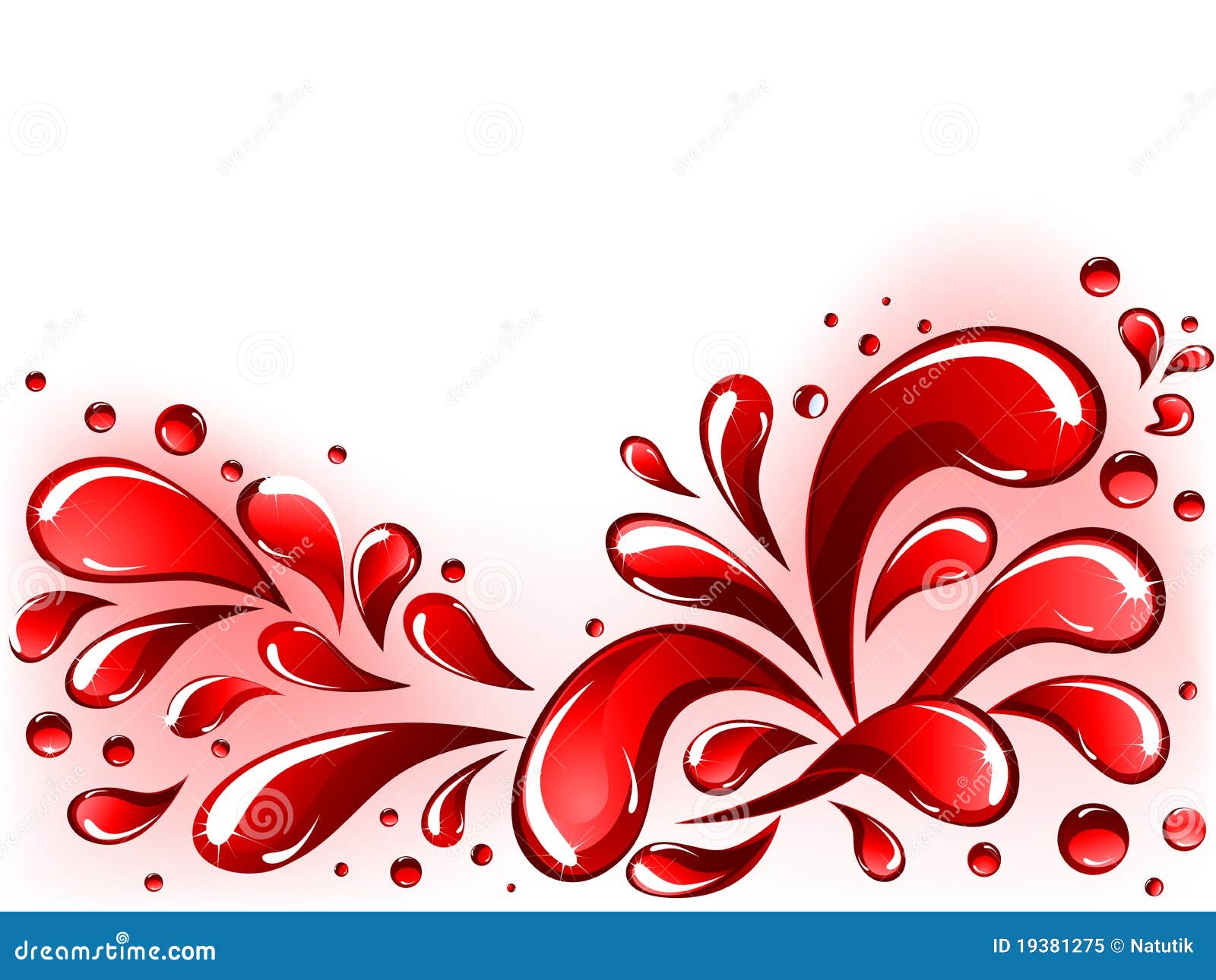 Red splash stock vector. Illustration of liquid, beverage - 19381275