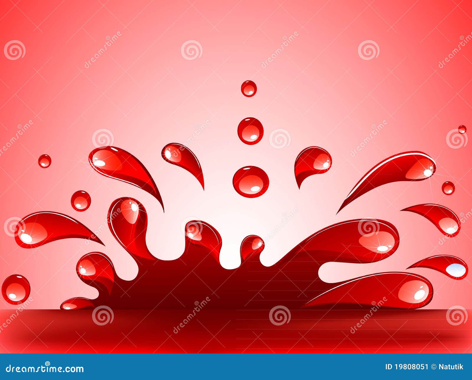 Red splash stock vector. Illustration of food, health - 19808051