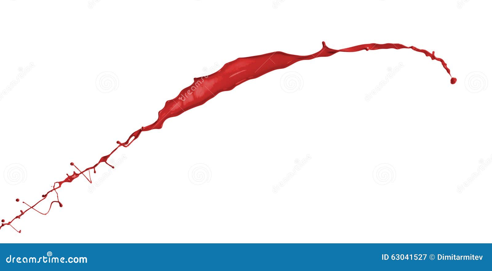 Red Splash Over White Background Stock Image - Image of drink, splash ...