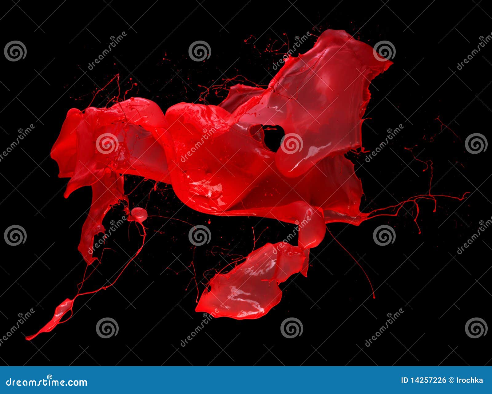 Red splash of paint stock photo. Image of paint, motion - 14257226