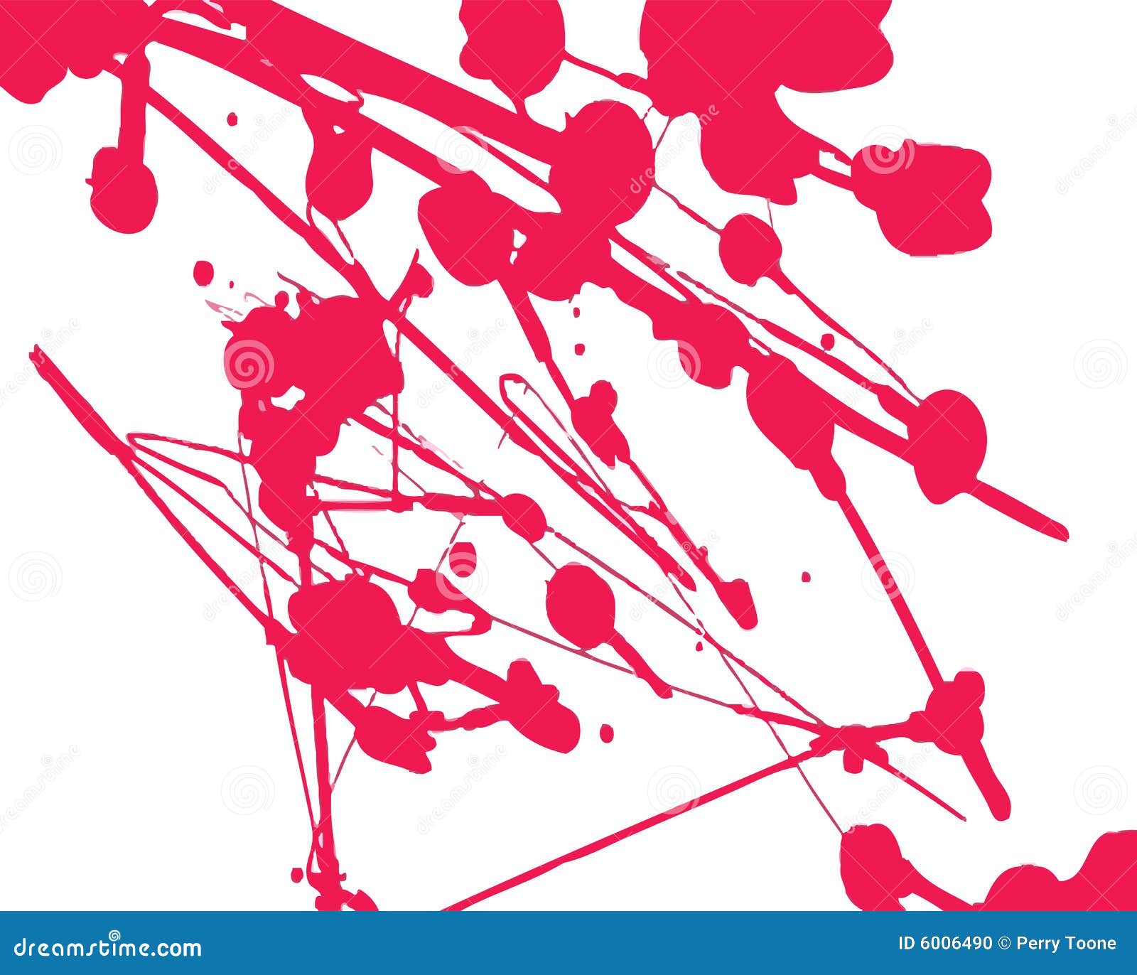 Red splashed paint stock vector. Illustration of flower - 6006490