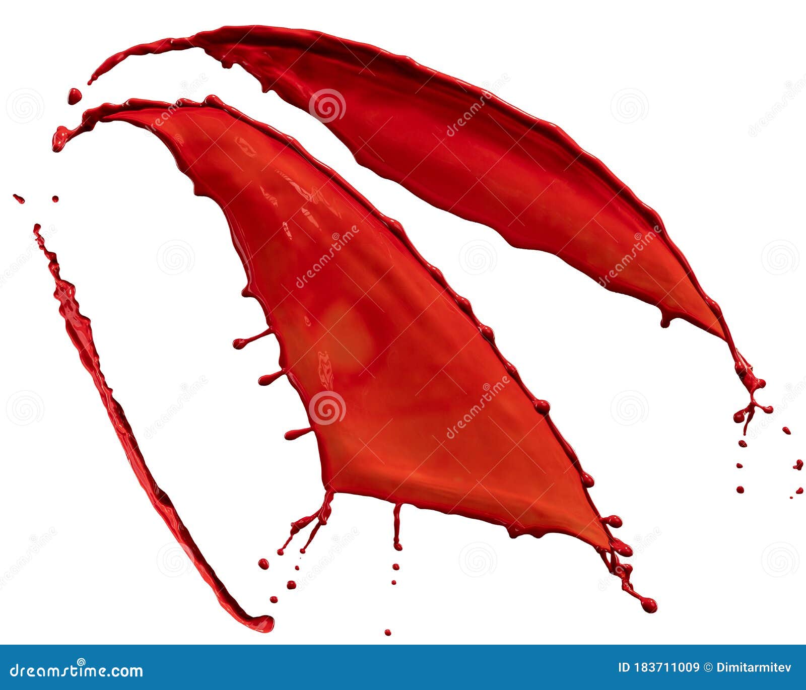 Red Splashes Over White Background Stock Illustration - Illustration of ...