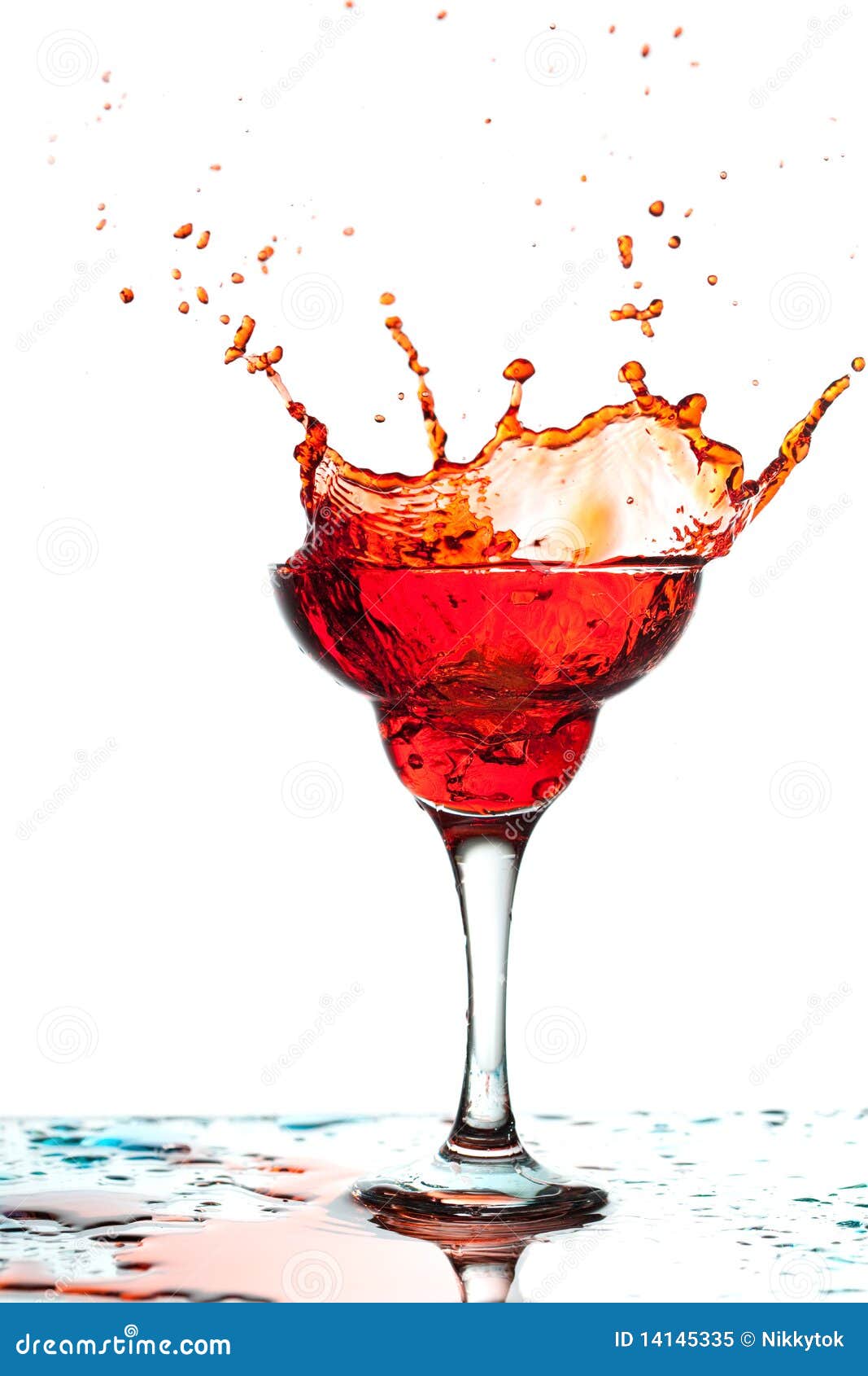 Red splashing cocktail stock image. Image of birthday - 14145335