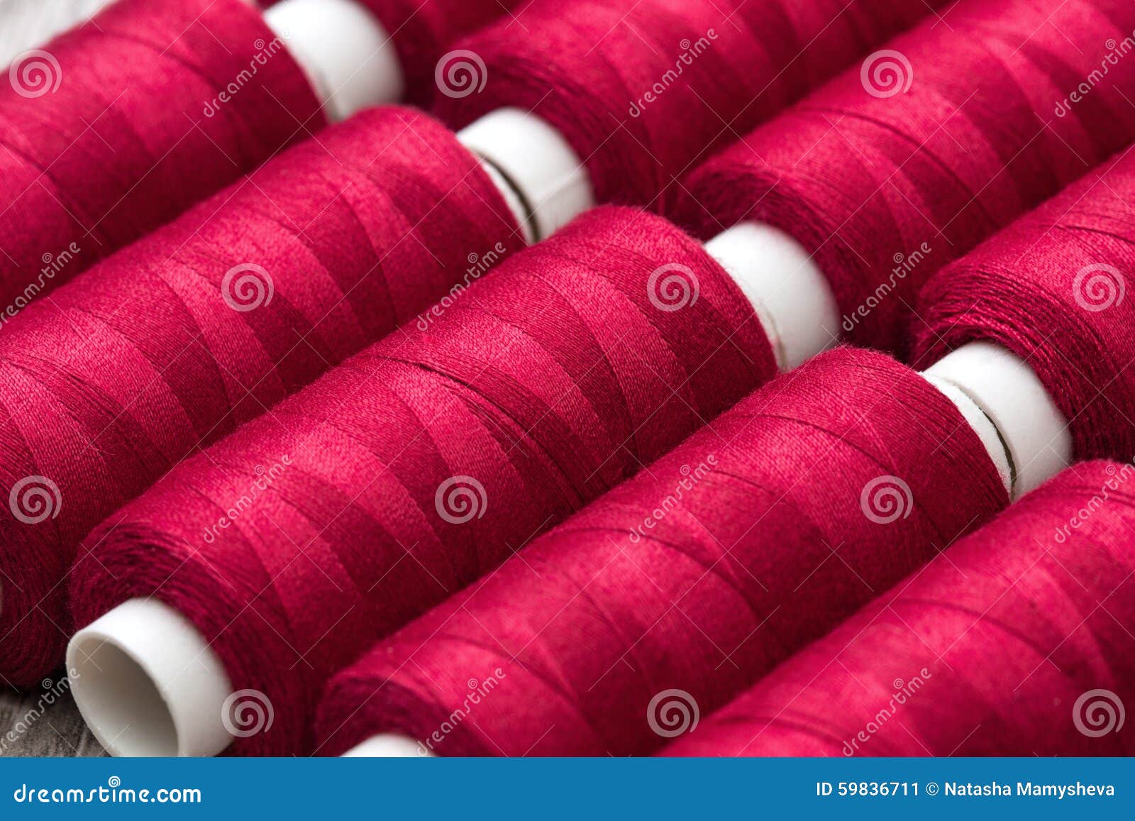 Red spools stock image. Image of embroidery, colorful - 59836711
